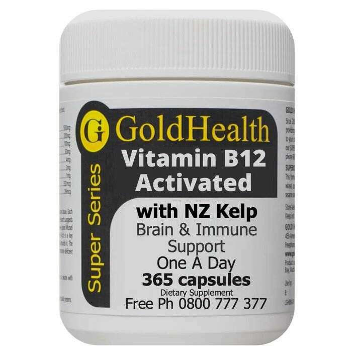 Gold Health Activated Vitamin B12 + NZ Kelp | Energy & Mood — healthy.co.nz